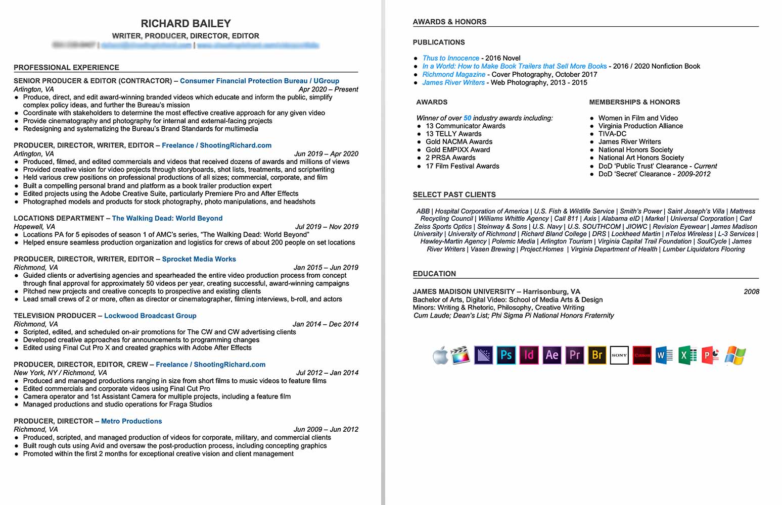 How to Make a Film Resume | Shooting Richard | Video Production